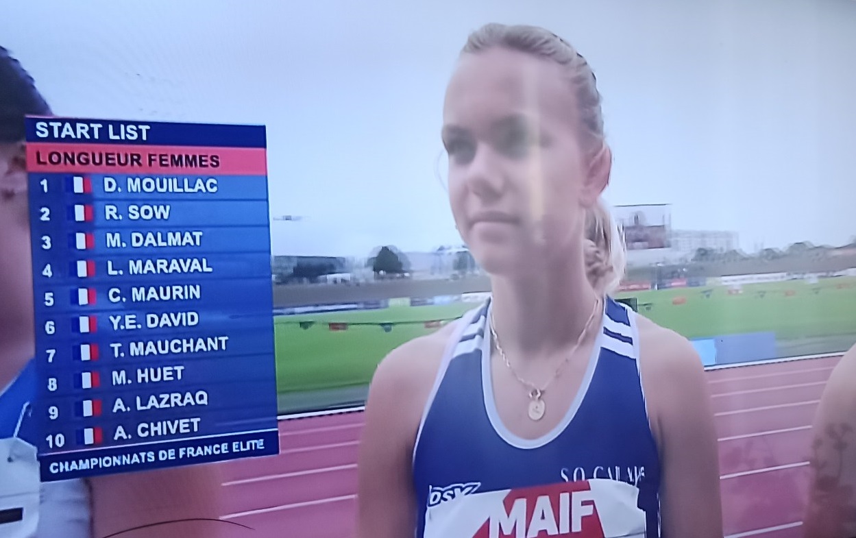 Alice Chivet 7e des France Elite - SO Calais Athlétisme